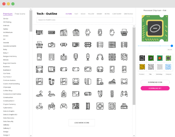 Icon Packs: Best Premium and Free for Developers and Designers