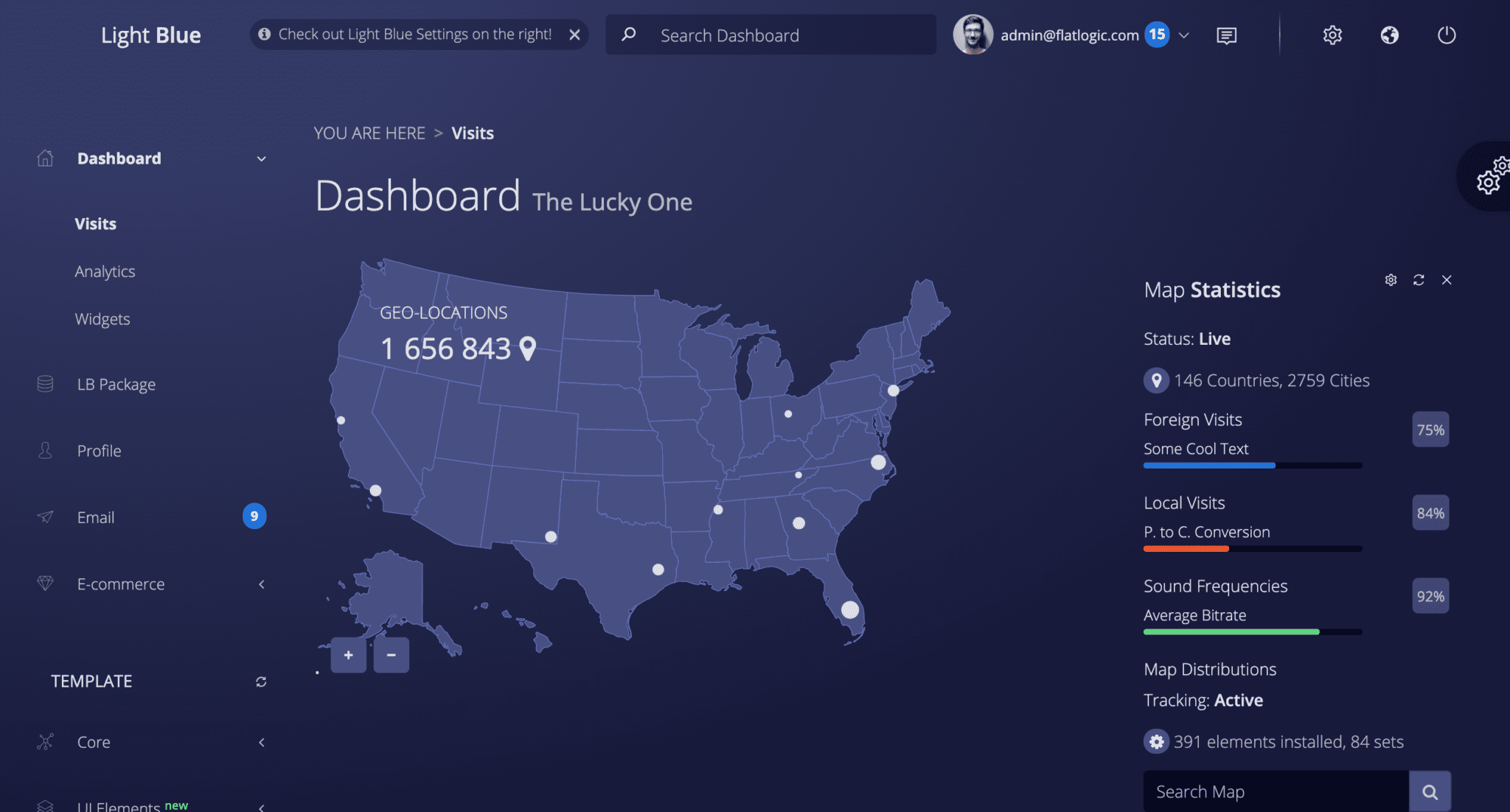 Light Blue HTML5 Admin Template Update - Flatlogic Blog