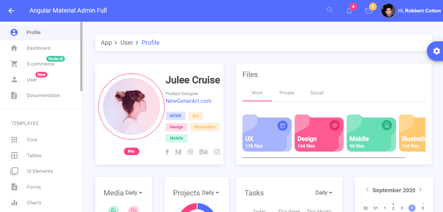 Top 7 Material Design Dashboards to Use in 2022 - Flatlogic Blog