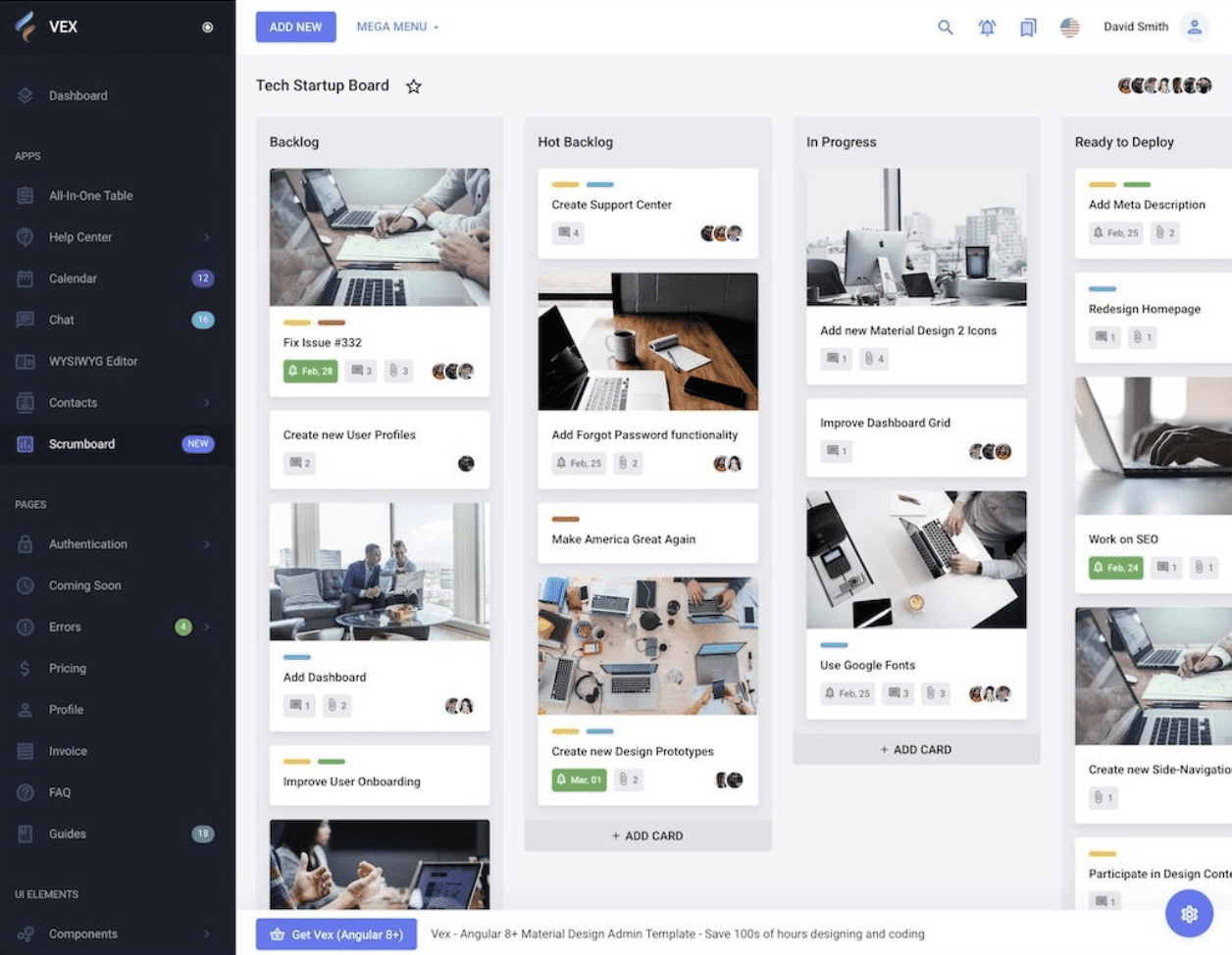 Top Angular Admin Dashboard Templates - Flatlogic Blog